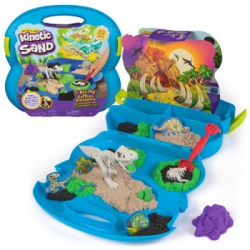 Kinetic Sand Dino Fossil Dig Case - All Brands Toys Pty Ltd